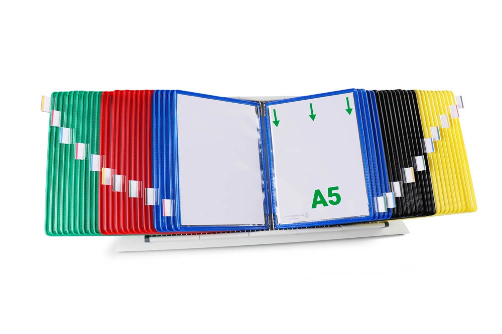 tarifold Sichttafelsystem 435509 DIN A5 farbsortiert mit 50 St ...