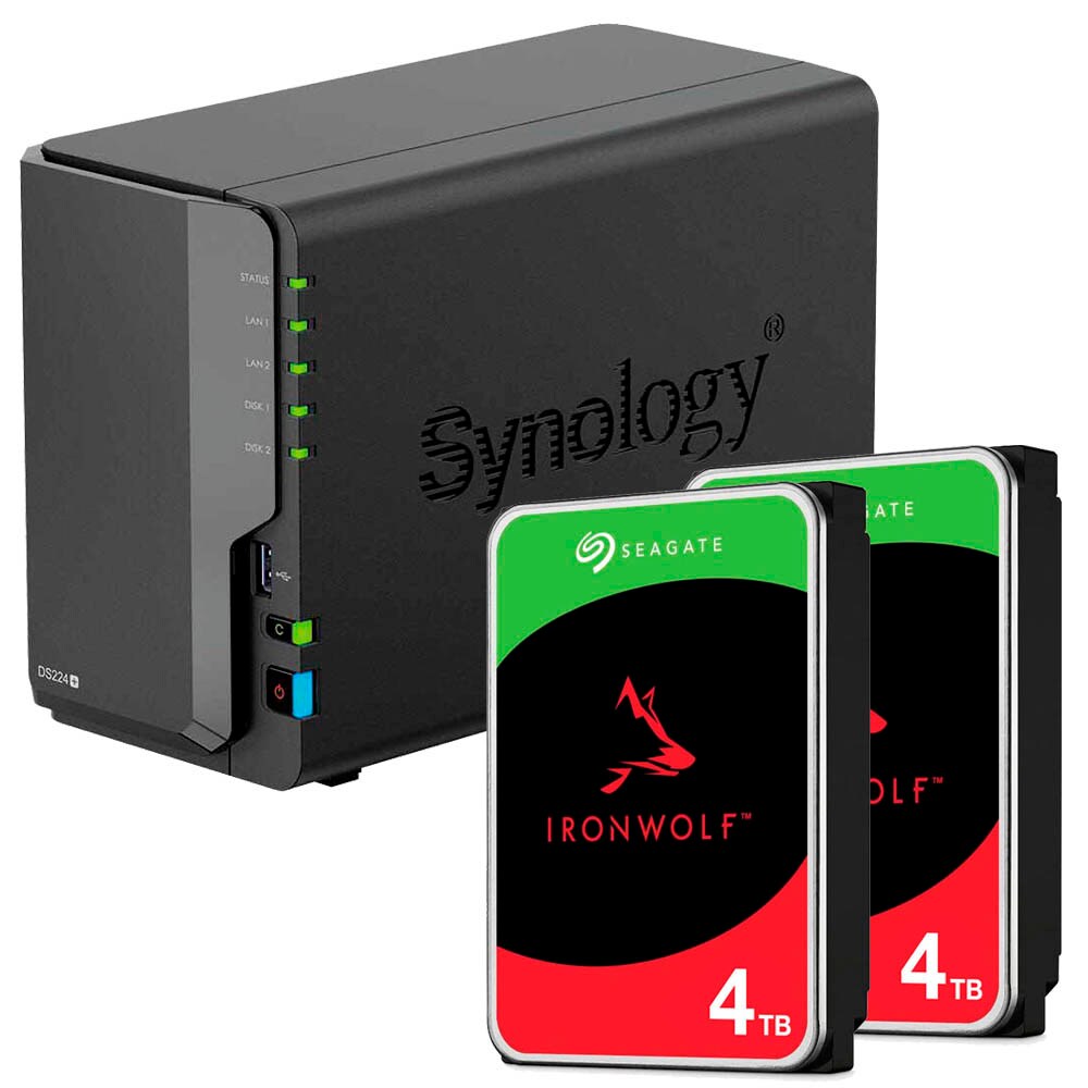 AKTION: Synology DiskStation DS224+ inklusive 2x 4TB TB Seagate ...