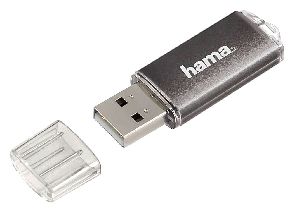 hama USB-Stick Laeta grau 16 GB, 1 St. >> büroshop24
