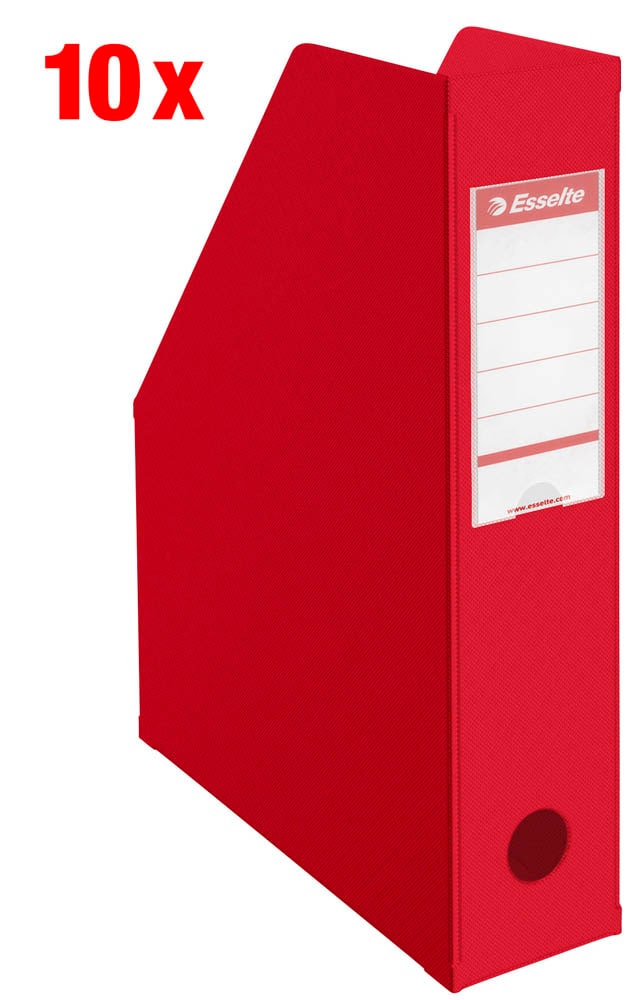 10 Esselte Stehsammler 56003 rot Kunststoff, DIN A4 >> büroshop24