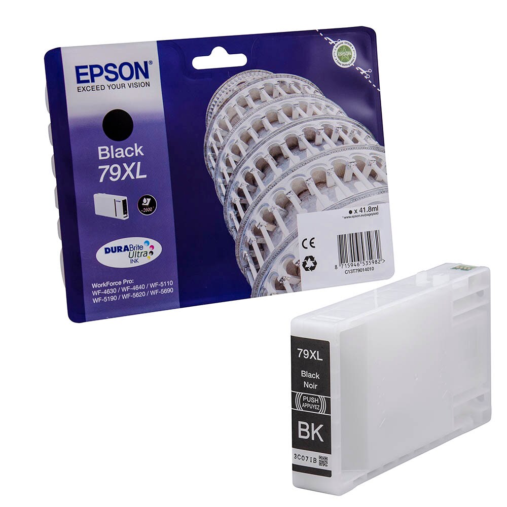 EPSON 79XL / T7901XL (Turm von Pisa) schwarz Druckerpatrone >> büroshop24