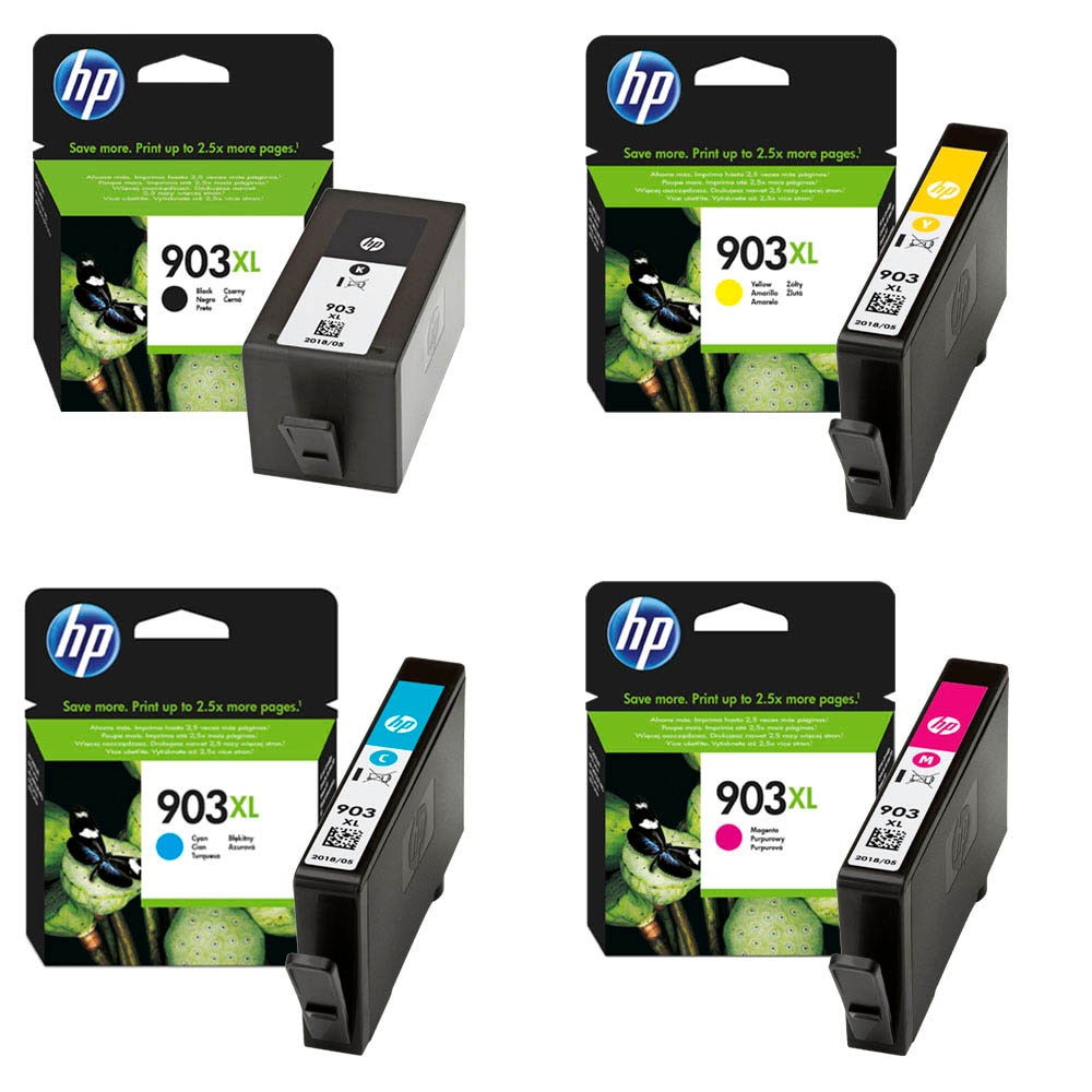 HP 903XL(3HZ51AE) schwarz, cyan, magenta, gelb Druckerpatronen, 4er-Set ...