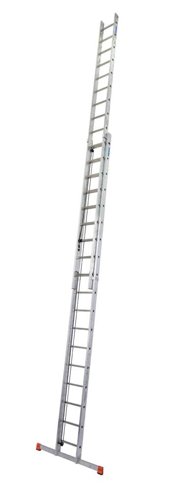 KRAUSE Schiebeleiter MONTO Robilo silber 36 Sprossen, H: 520,0 cm ...