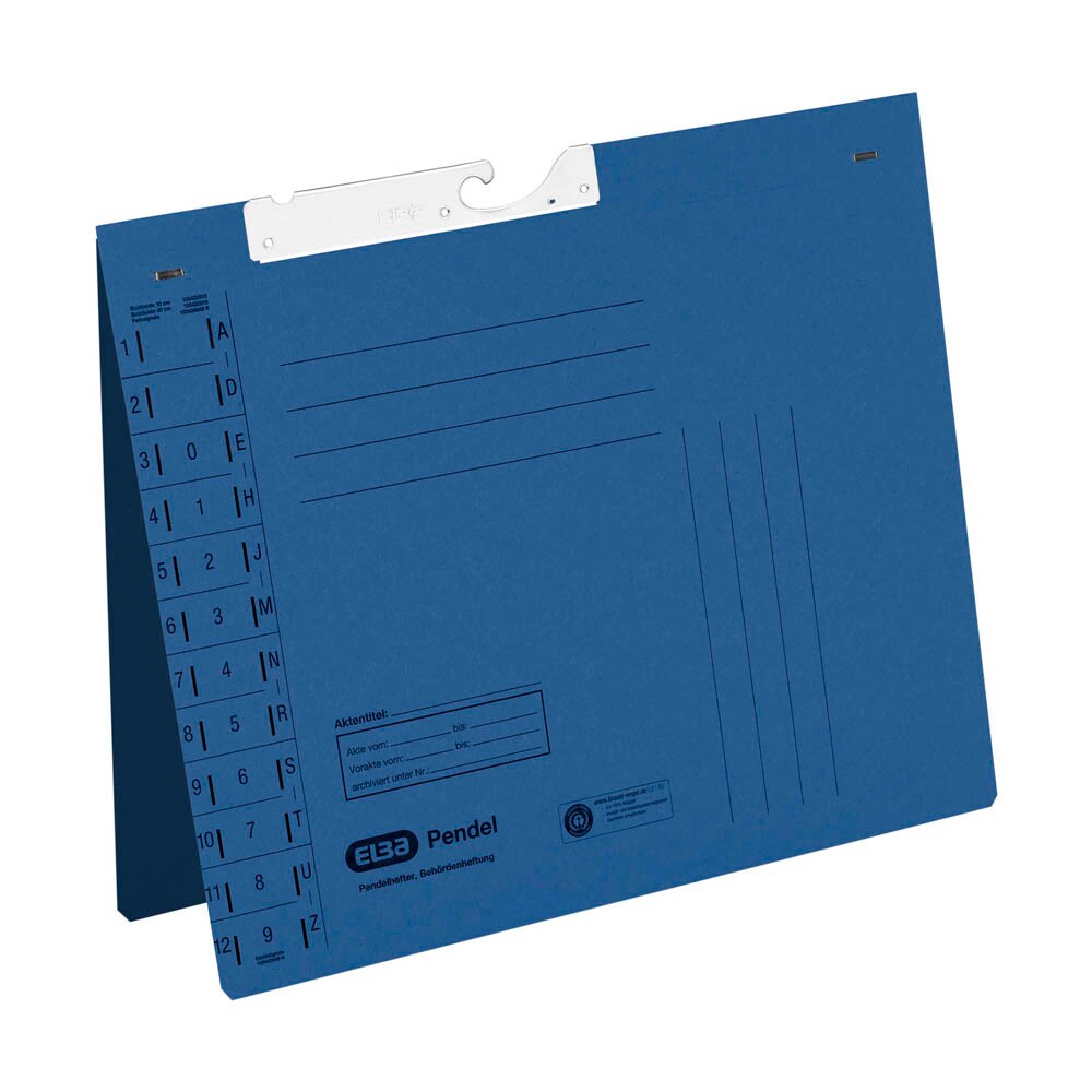 ELBA Pendelhefter Karton blau DIN A4 1x Amtsheftung, 1 St. >> büroshop24