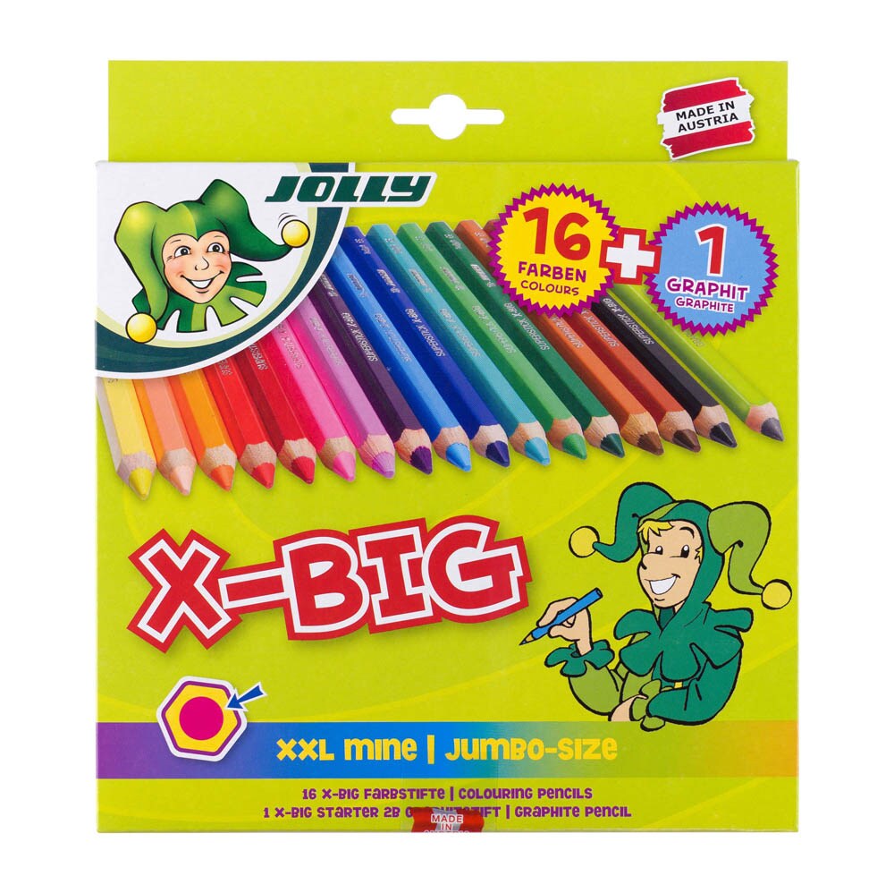 JOLLY X-BIG Buntstifte farbsortiert, 17 St. >> büroshop24