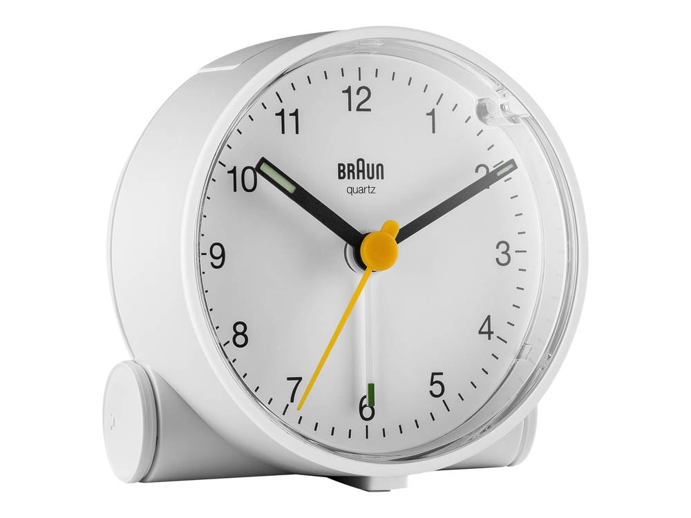 BRAUN Wecker BC 01 B weiß Kunststoff >> büroshop24