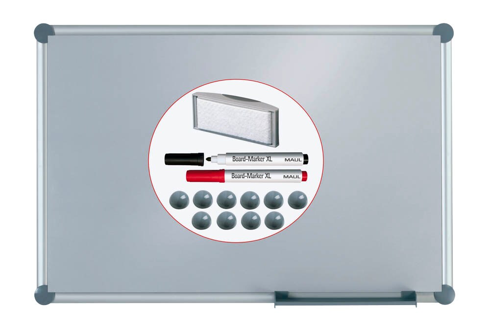MAUL Whiteboard MAULpro 180,0 x 90,0 cm silber kunststoffbeschichteter ...