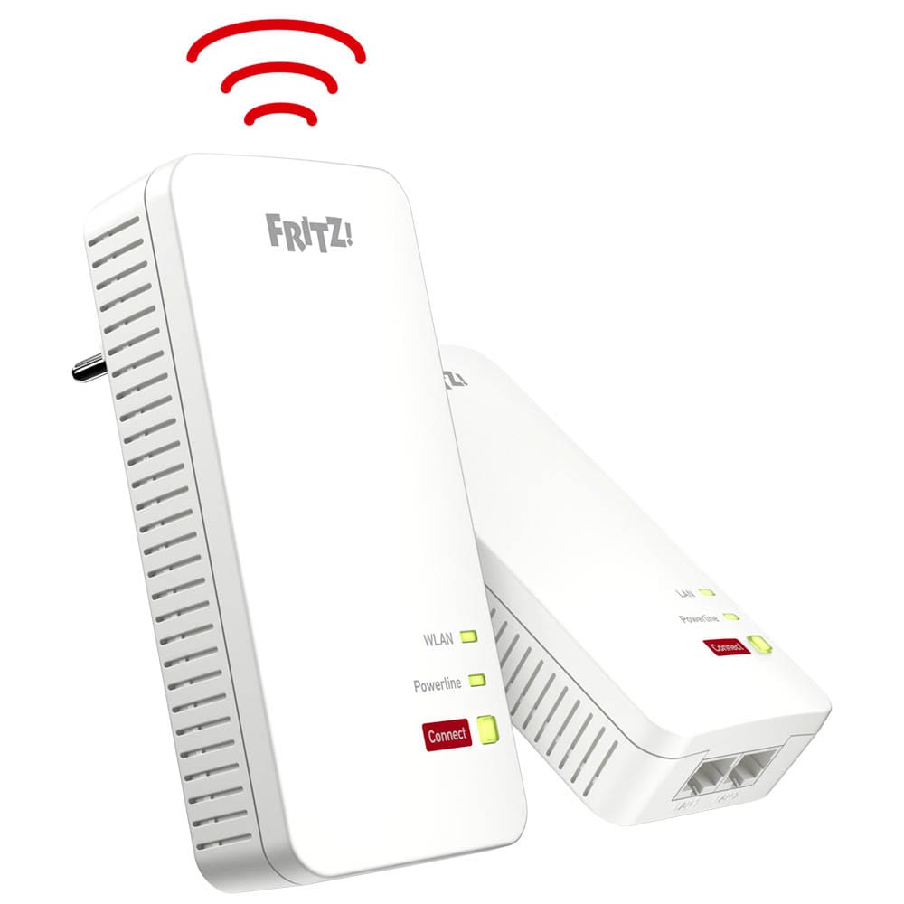 FRITZ! Powerline 1240 AX WLAN Powerline-Adapter-Set, 1 Set >> büroshop24