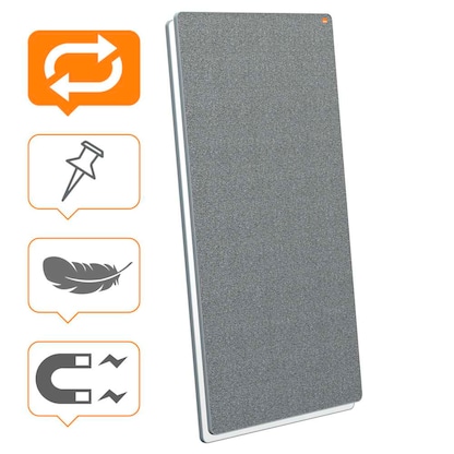 nobo mobiles Whiteboard Move & Meet 180,0 cm grau, weiß lackierter ...