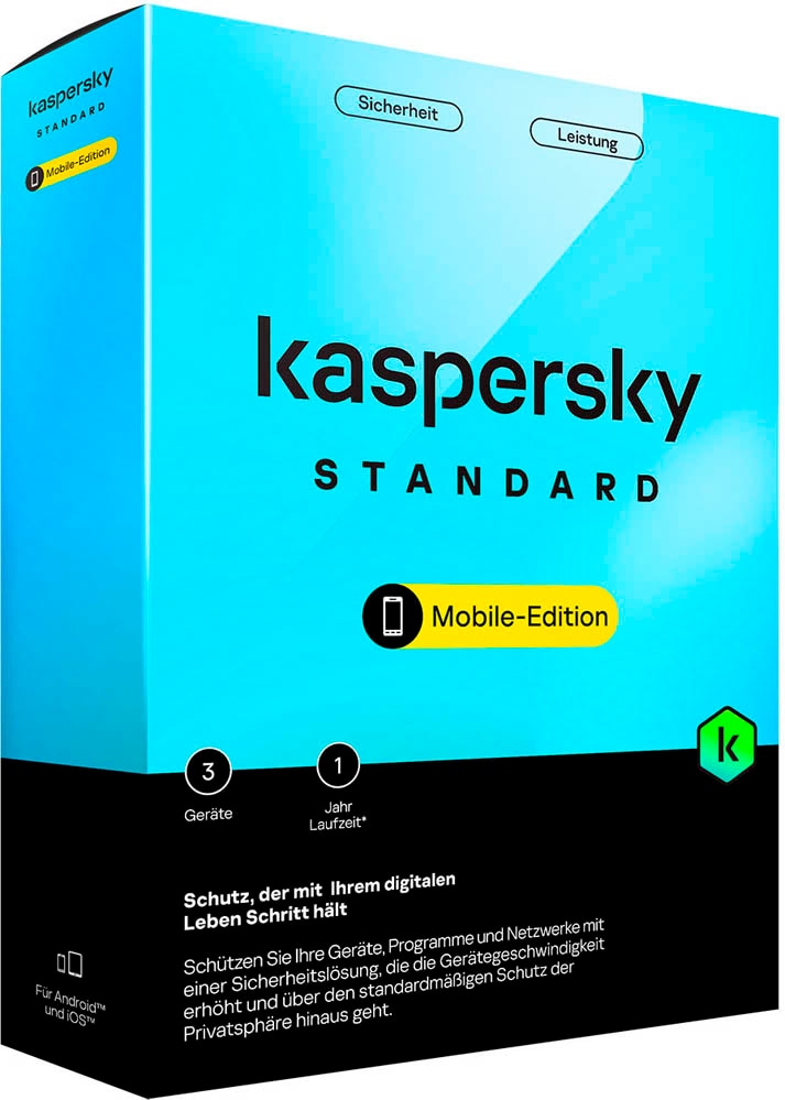 KASPERSKY Mobile Security Standard Sicherheitssoftware Vollversion (PKC ...