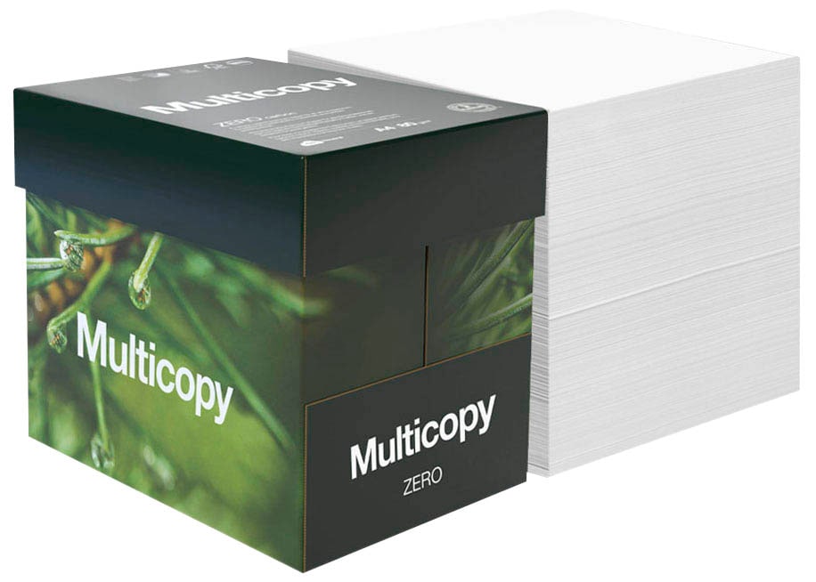Multicopy Kopierpapier Zero DIN A4 80 g/qm 2.500 Blatt Maxi-Box ...