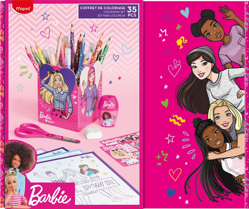 maped Barbie Malset farbsortiert, 1 Set >> büroshop24