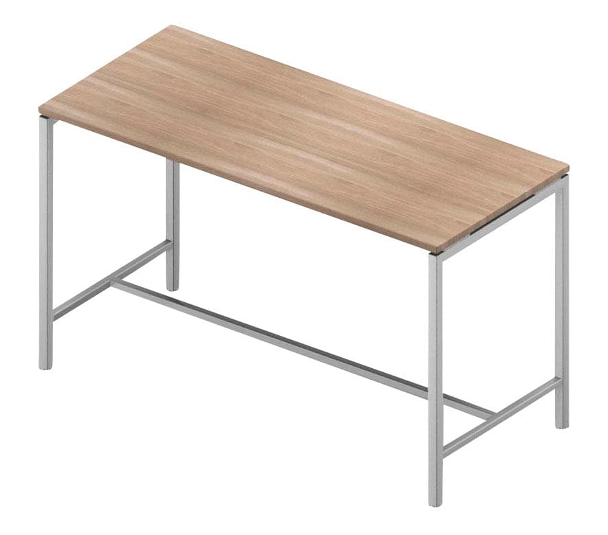 Quadrifoglio Stehtisch Creo eiche rechteckig, 4-Fuß-Gestell weiß, 180,0 ...