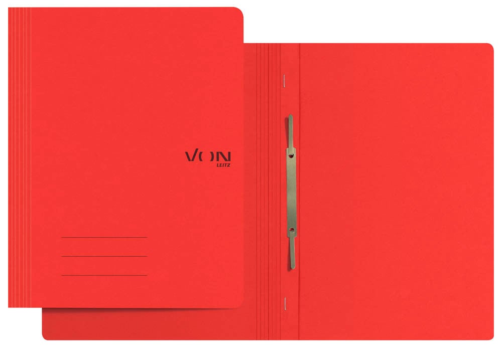 VON LEITZ Schnellhefter Karton rot DIN A4 >> büroshop24