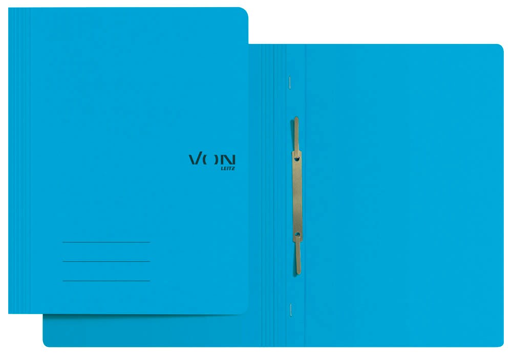 VON LEITZ Schnellhefter Karton blau DIN A4 >> büroshop24