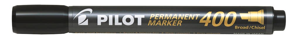 PILOT 400 Permanentmarker schwarz 1,0 - 4,0 mm, 1 St. >> büroshop24