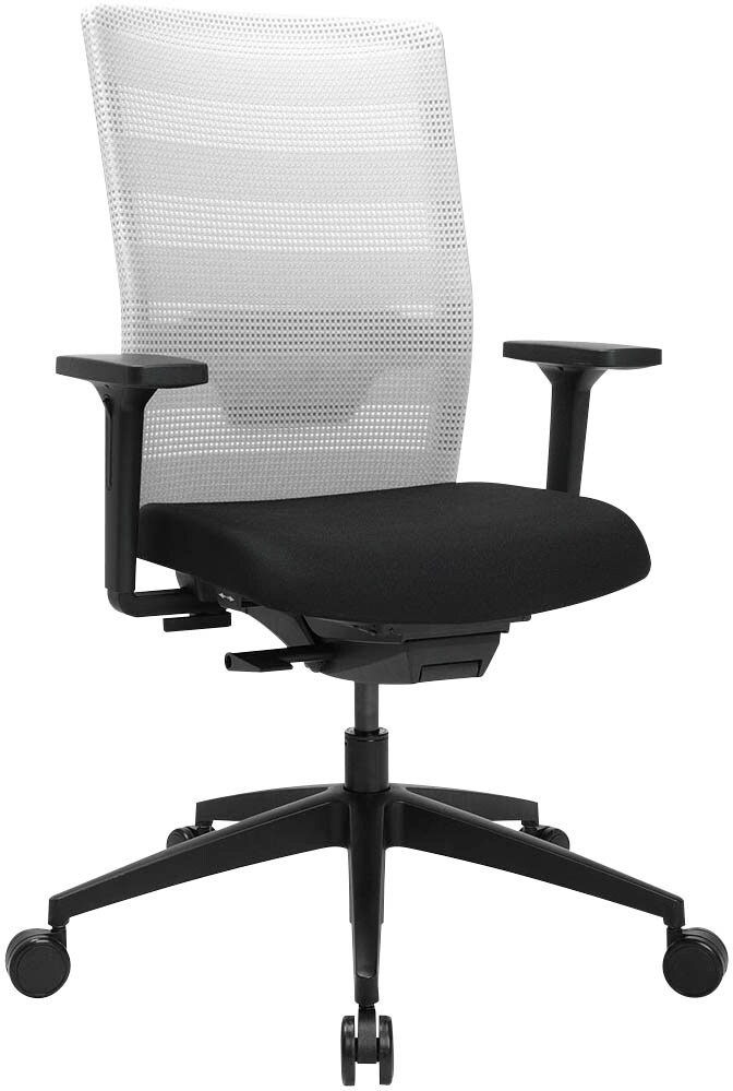 Topstar Bürostuhl AirWork, PA20OMPOCX2 Stoff weiß, Gestell schwarz >> büroshop24