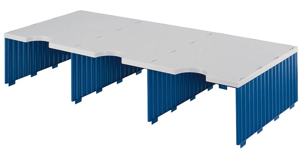 styro Sortierstation Styrodoc Jumbo Aufbaueinheit grau/blau mit 3 ...