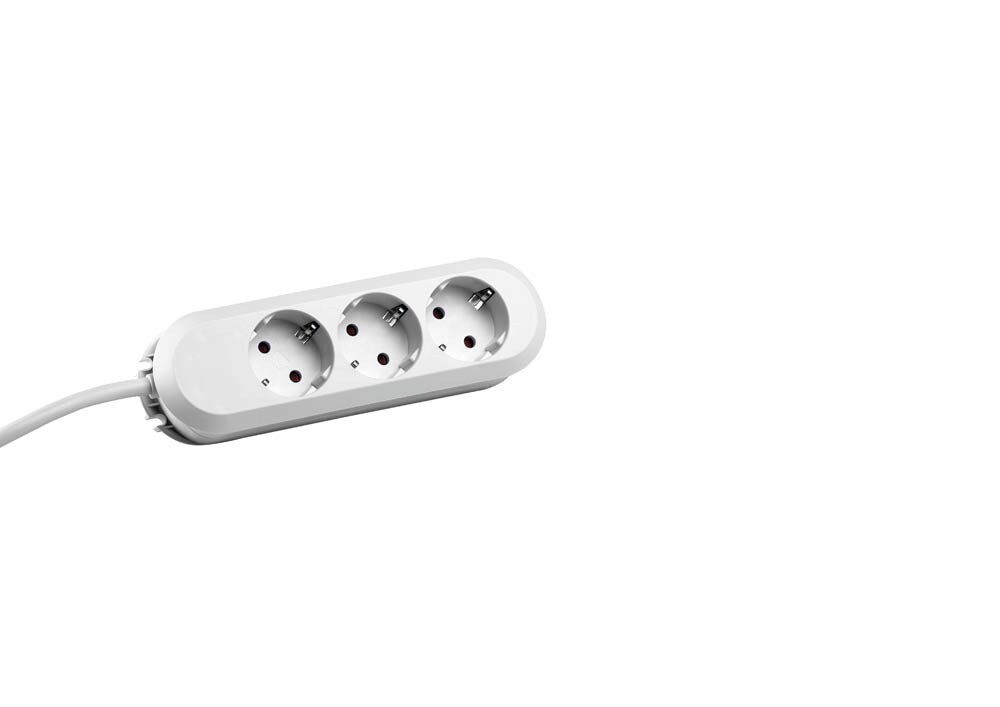 BACHMANN SMART 3-fach Steckdosenleiste 5,0 m weiß >> büroshop24