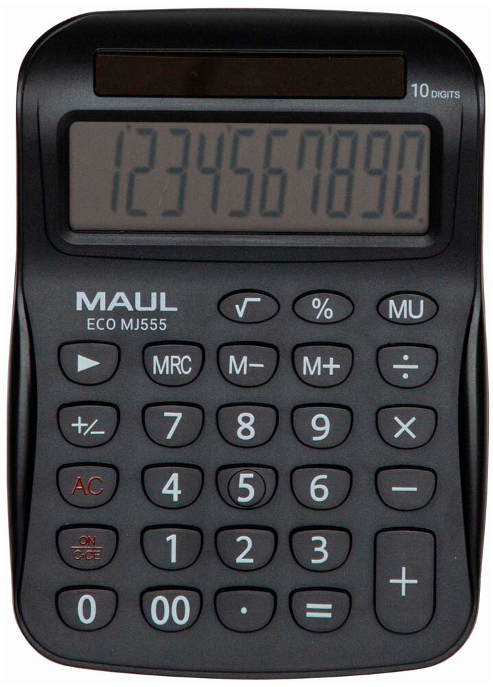 MAUL ECO MJ 555 Tischrechner schwarz >> büroshop24