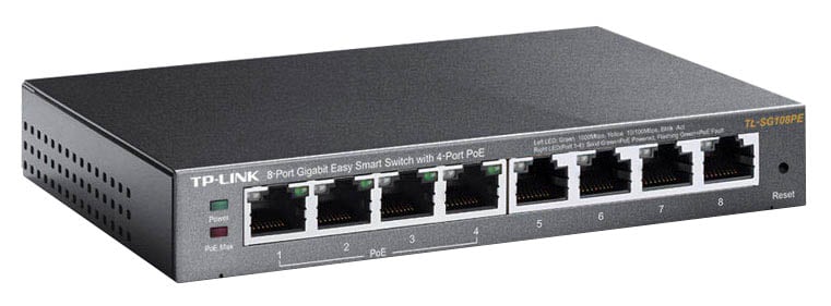 tp-link Easy Smart TL-SG108PE Switch 8-fach >> büroshop24