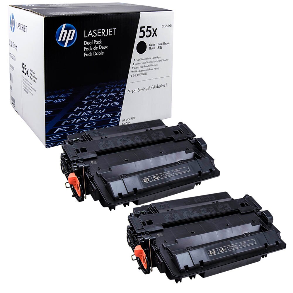 HP 55X (CE255XD) schwarz Tonerkartuschen, 2er-Set >> büroshop24
