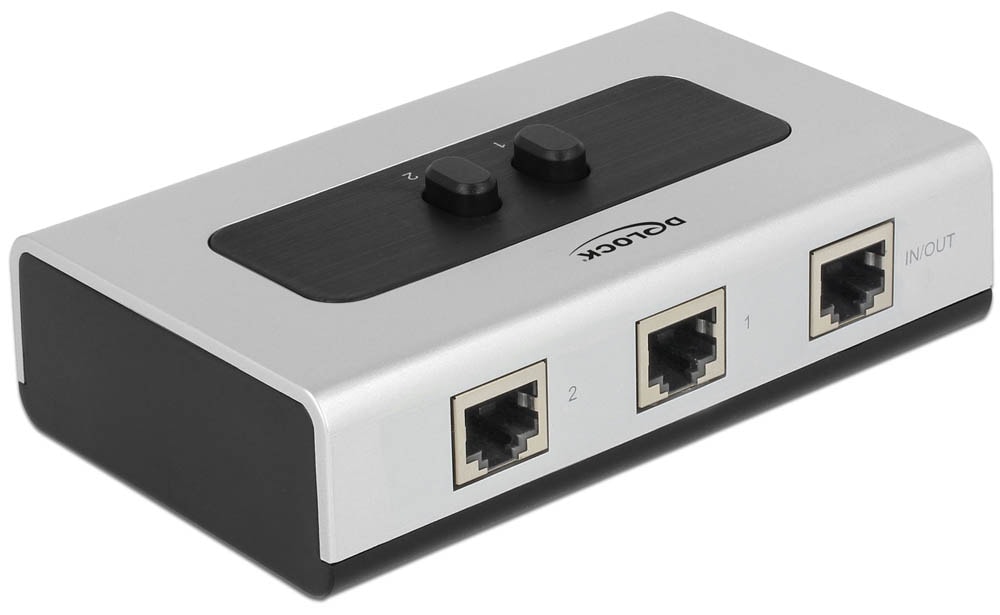 DeLOCK manuell bidirektional Switch 2-fach >> büroshop24