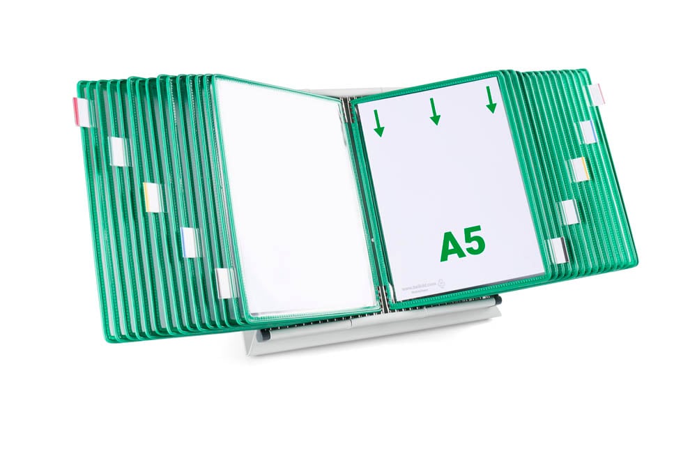 tarifold Sichttafelsystem 435305 DIN A5 grün mit 30 St. Sichttafeln, 1 ...