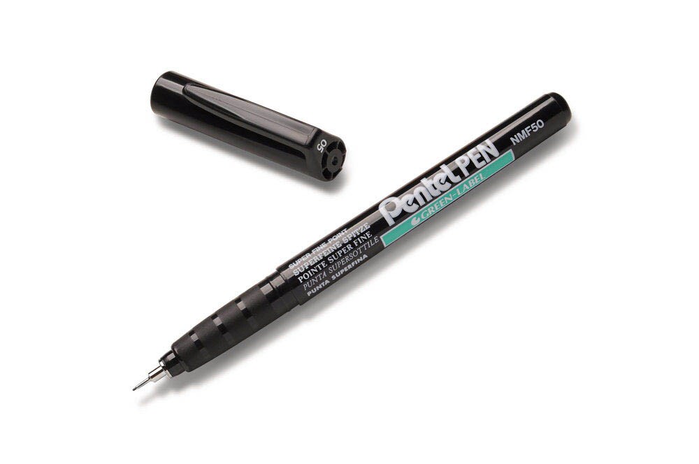 Pentel green Label NMF50-AO Permanentmarker schwarz 0,6 mm, 1 St ...