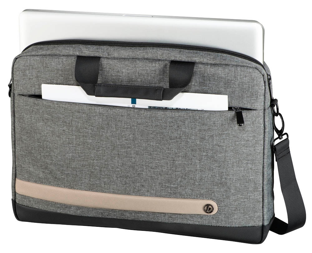 hama Laptoptasche Terra Kunstfaser grau 196601 bis 39,6 cm (15,6 Zoll ...
