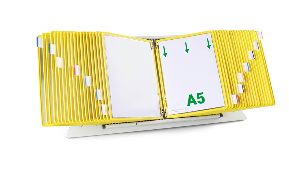 tarifold Sichttafelsystem 435404 DIN A5 gelb mit 40 St. Sichttafeln, 1 ...