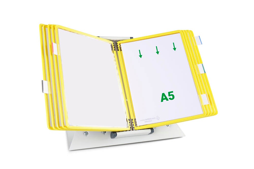 tarifold Sichttafelsystem 435104 DIN A5 gelb mit 10 St. Sichttafeln, 1 ...