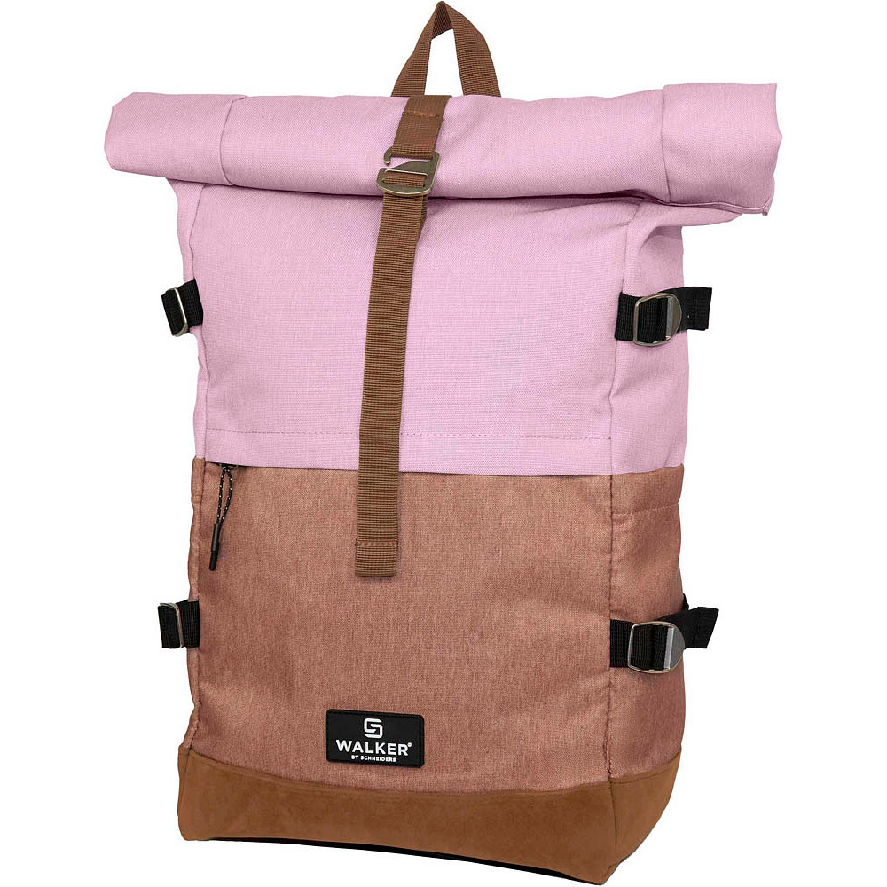 Walker Schulrucksack Roll-Up Two Kunstfaser beige/rosa 30 l >> büroshop24