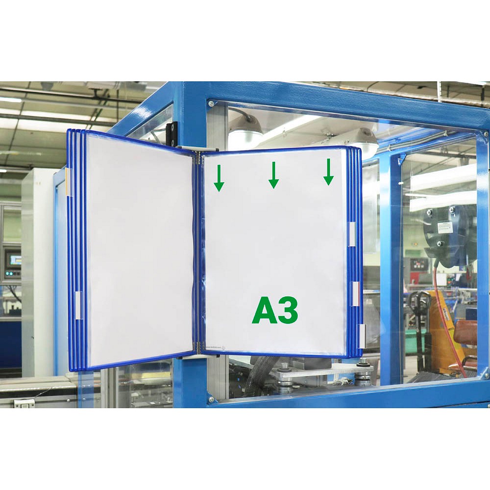 tarifold Wand-Sichttafelsystem 413101 DIN A3 blau mit 10 St ...