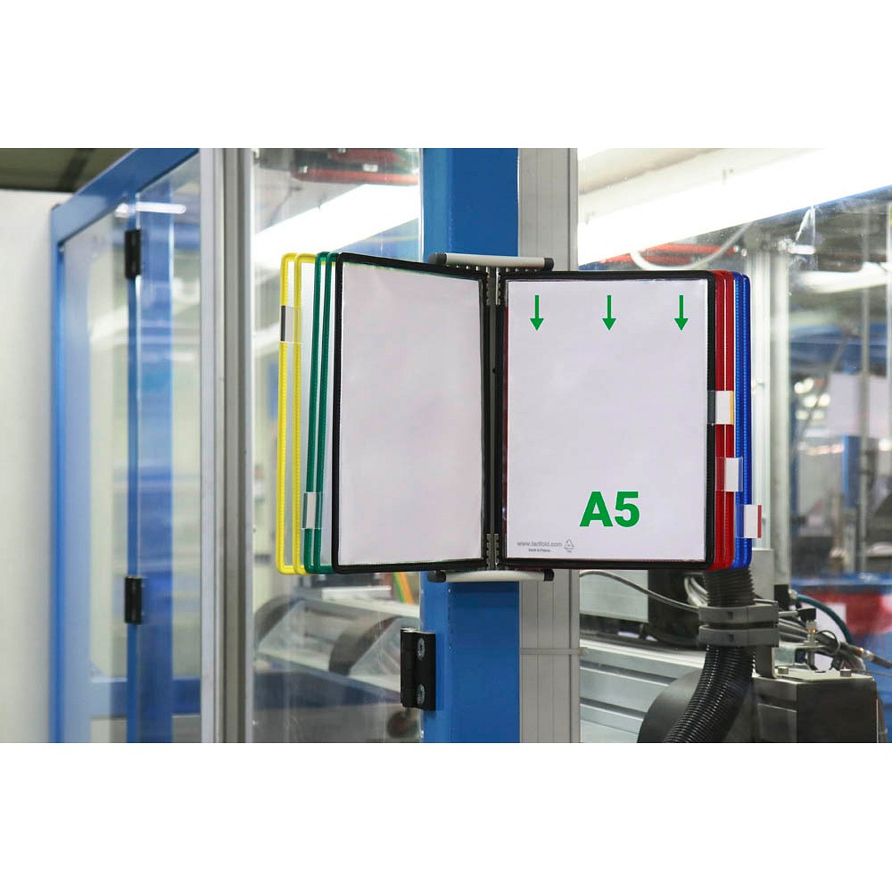 tarifold Wand-Sichttafelsystem 415109 DIN A5 farbsortiert mit 10 St ...