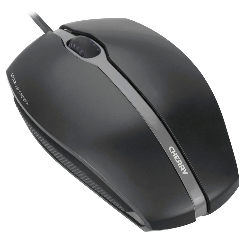 CHERRY GENTIX Silent Corded Optical Mouse Maus kabelgebunden schwarz ...