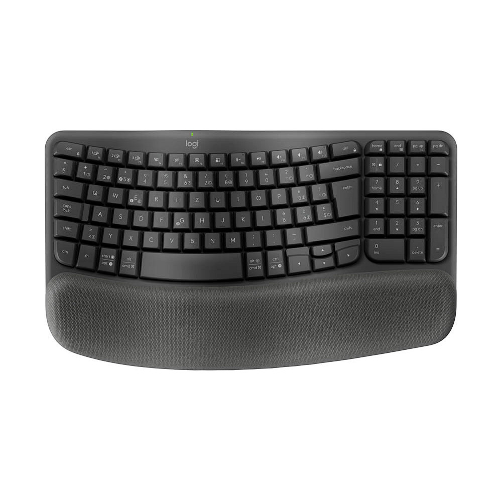 Logitech WAVE KEYS ergonomische Tastatur kabellos schwarz >> büroshop24 Logitech WAVE KEYS ergonomische Tastatur kabellos schwarz >> büroshop24