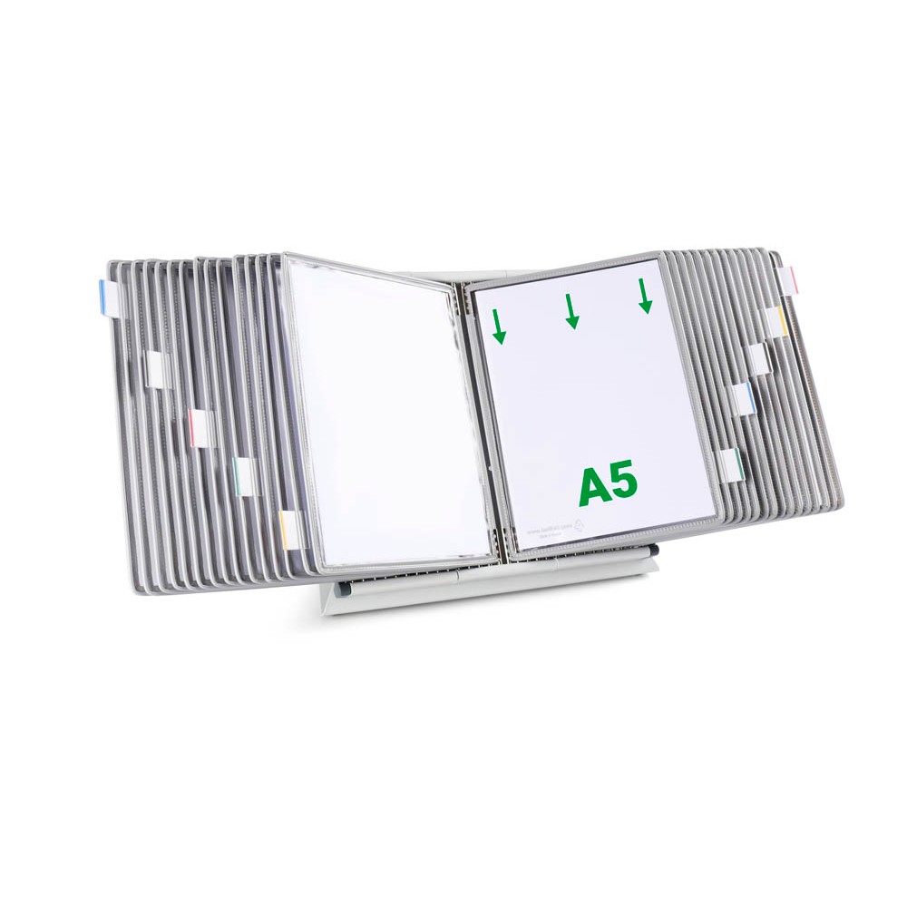 tarifold Sichttafelsystem 435300 DIN A5 grau mit 30 St. Sichttafeln ...