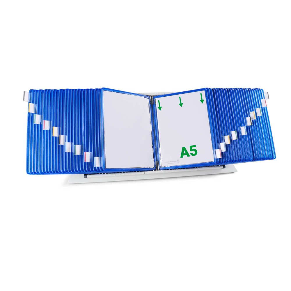 tarifold Sichttafelsystem 435501 DIN A5 blau mit 50 St. Sichttafeln ...